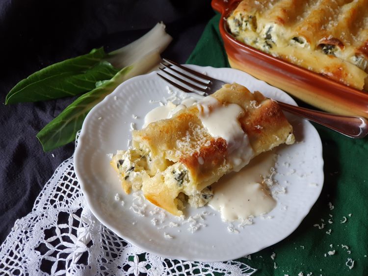 Brezmesno kosilo - Kaneloni z blitvo in skuto - Iskreni